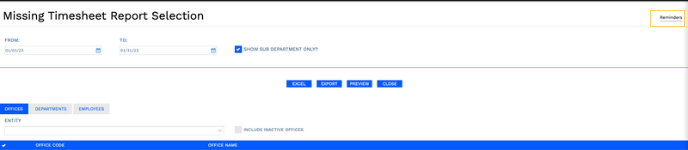 How to send a missing timesheet reminder