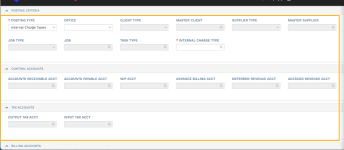 How to create a GL posting for an Internal Charge Type