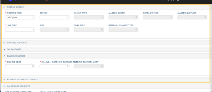 How to create a GL posting for a Job Type