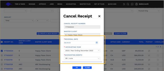 How to void or cancel a receipt
