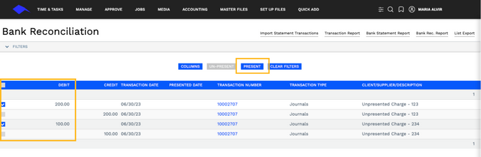 How to account for Unpresented Payments