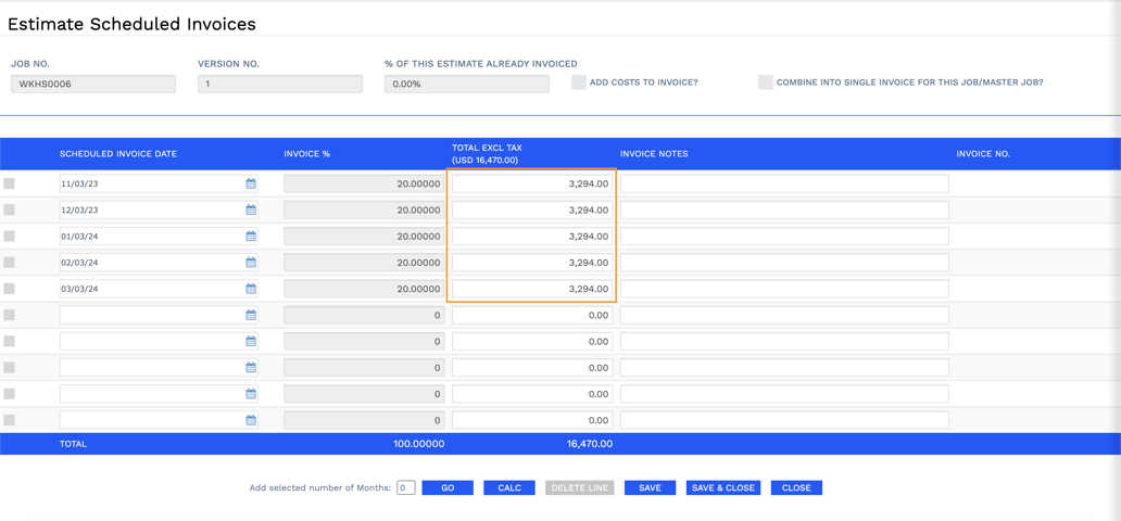 System Update - Scheduled Invoices