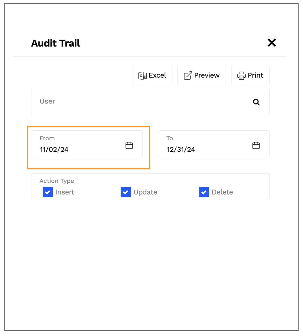 Journal Audit Trail