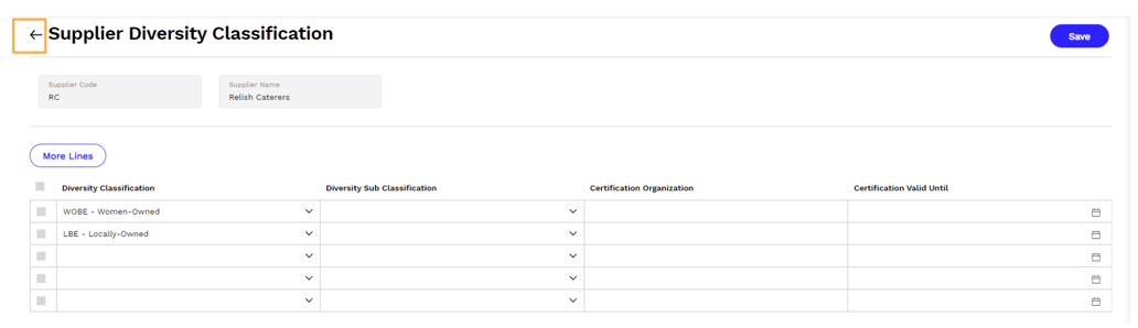 Diversity and business classifications