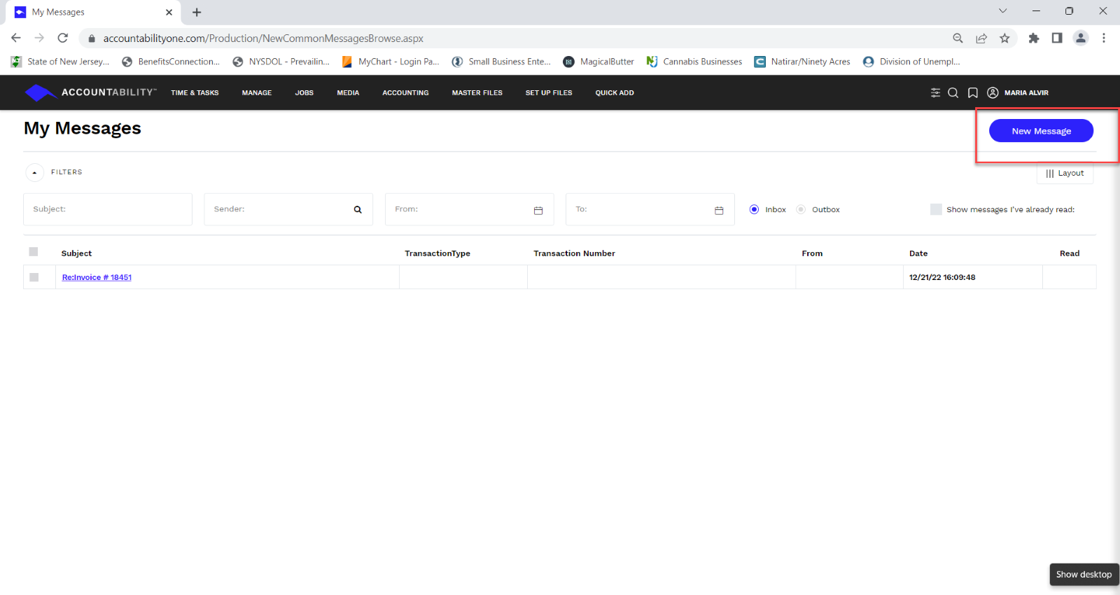 How to use My Messages